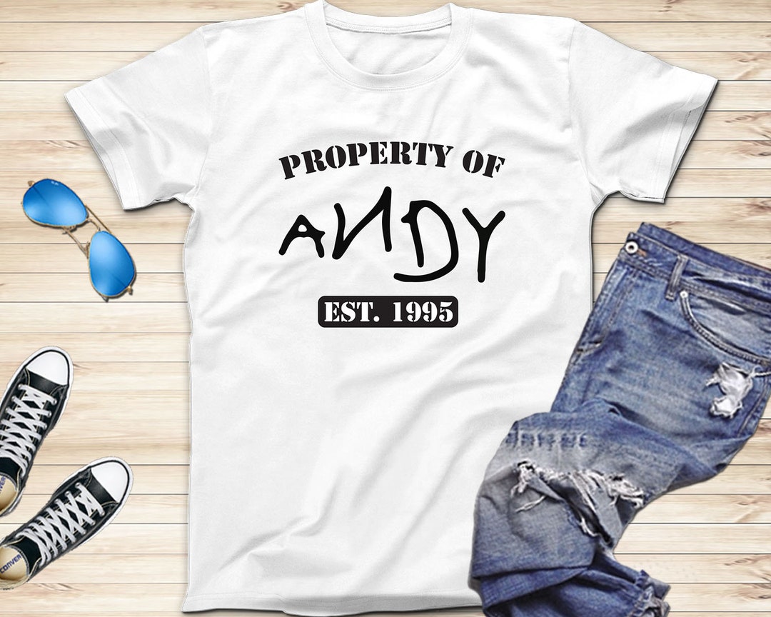 Property of Andy Est. 1995 T-shirts, Toy Story Disney Inspired Shirts ...