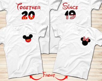 Disney Mooners Just Married Disney Couples Matching Unisex - Etsy