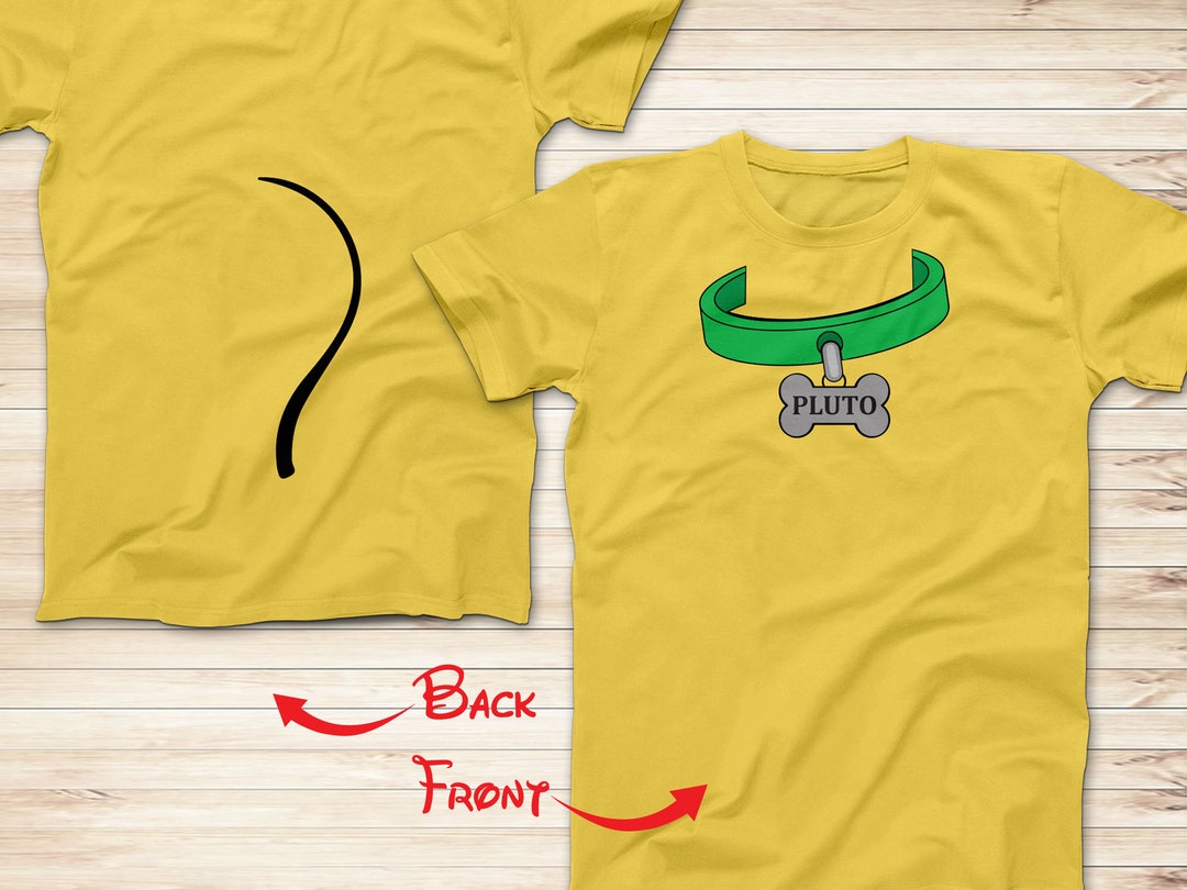 Pluto Costume Shirts, Pluto Necklace Halloween Costume Shirts, Mickey Mouse and Friends Shirts ...