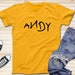 Andy Yellow Toy Story T-shirts, Toy Story Disney Inspired Shirts ...