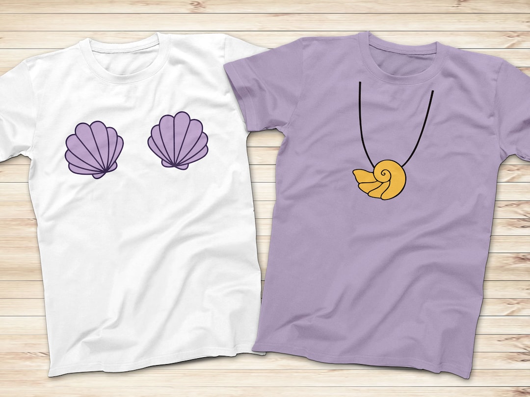 The Little Mermaid Seashell Bra, Ursula Nautilus Shell Necklace ...