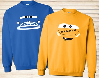 Disney Cars Mcqueen and Doc Shirts Lightning Mcqueen and Doc - Etsy