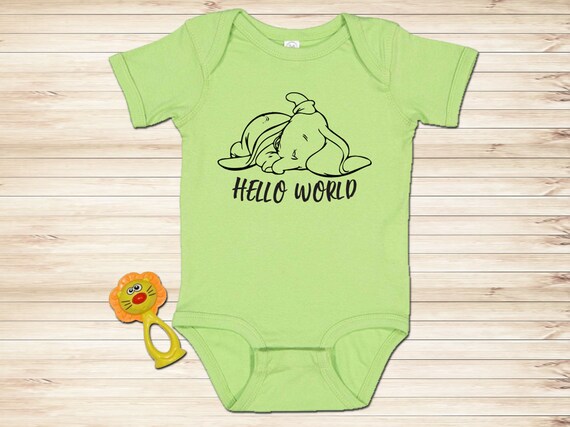 Dumbo Hello World Onesie Family Formula Shirt Children's | Etsy