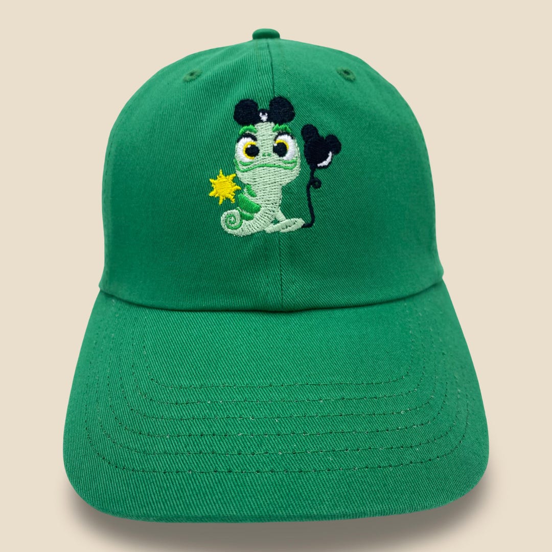 Pascal & Mickey Balloon Embroidered Hat - Tangled Inspired Adjustable ...