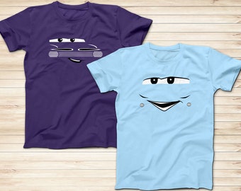 Disney Cars Mcqueen and Doc Shirts Lightning Mcqueen and Doc - Etsy