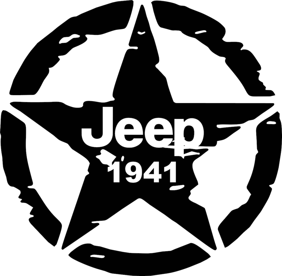 Distressed Military Star Jeep Hood Decal Wrangler Jk CJ TJ YJ | Etsy