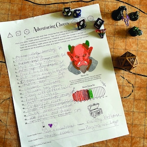 DND Adventuring Chores- Worksheet - Monster Pack 2 - Etsy