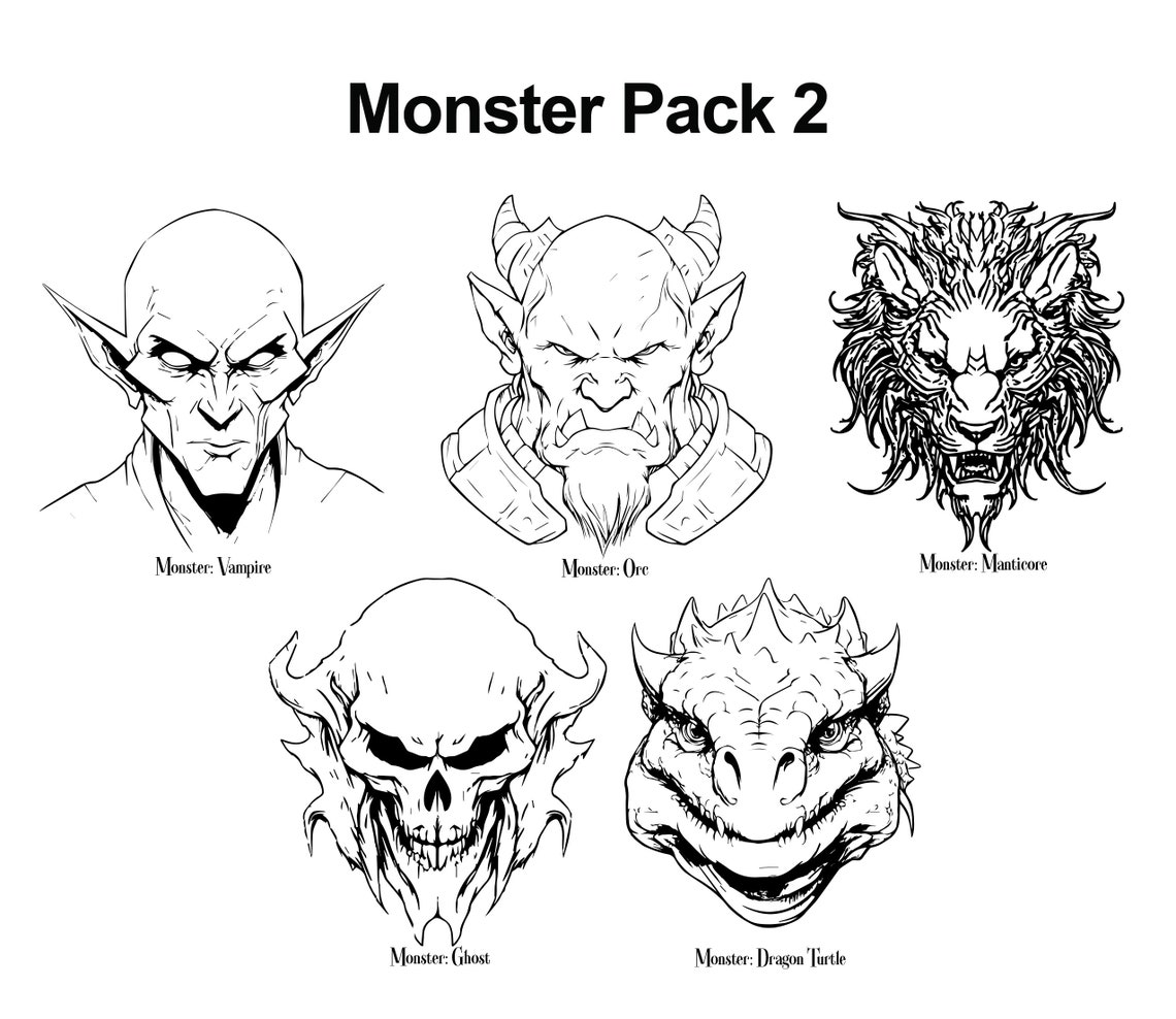 DND Adventuring Chores- Worksheet - Monster Pack 2 - Etsy