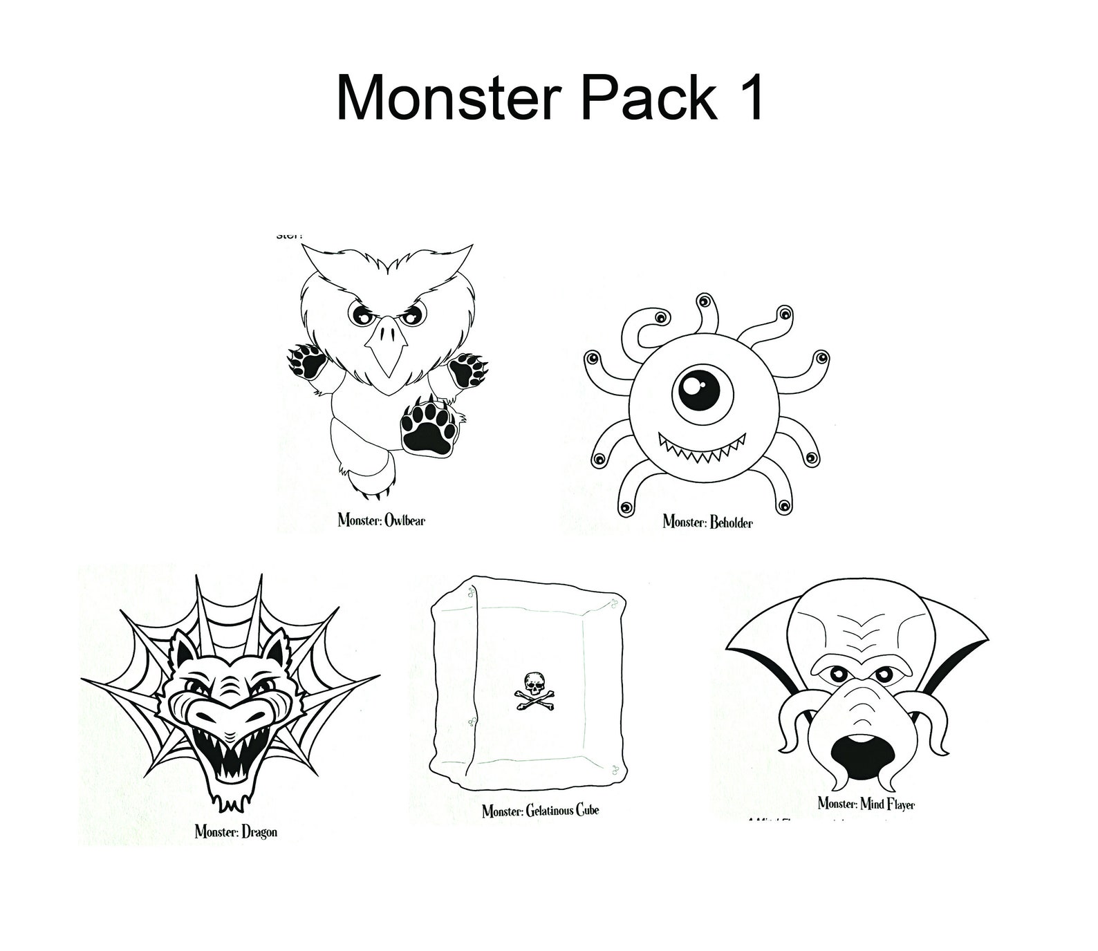 DND Adventuring Chores Worksheet Monster Pack 1 - Etsy