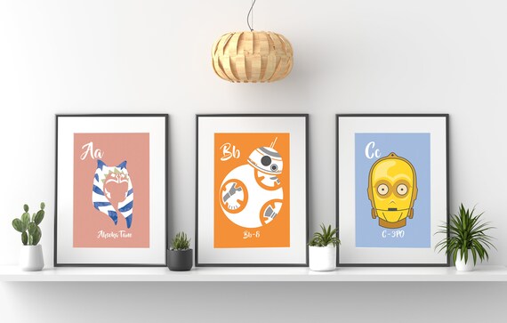 Star Wars ABCS ABC Nursery Print Printable Instant Download | Etsy