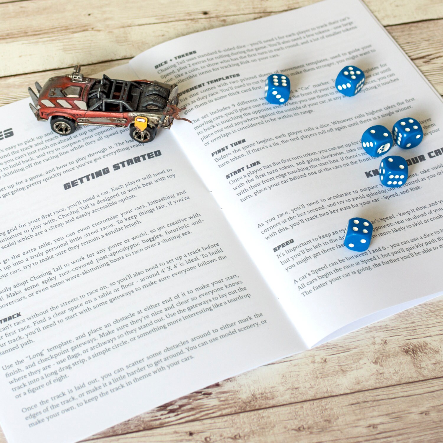 Chasing Tail A5 Furry Racing Game Zine - Tabletop Game for Toy Cars ...