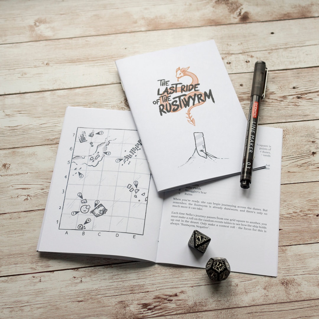 The Last Ride of the Rustwyrm A6 Post-apocalyptic RPG Zine - Sci-fi Tabletop Solo Role Playing ...