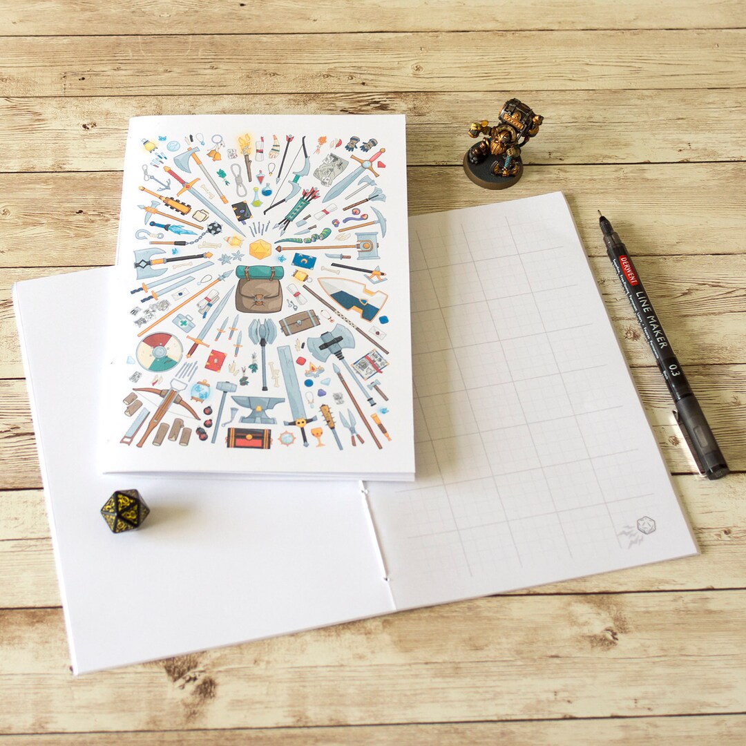 Adventuring Gear A5 Dungeons and Dragons Journal - Dungeon Master Gift ...