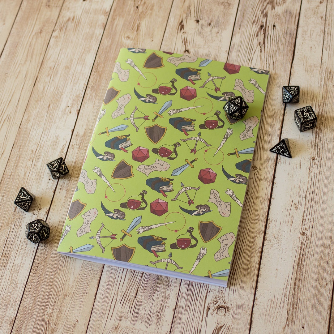 Adventuring Gear A5 Dungeons & Dragons Journal - Tabletop Role Playing ...