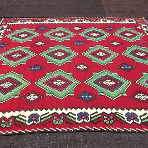 Turkish Handmade Red Kilim 710x96 Feet 240x290 - Etsy