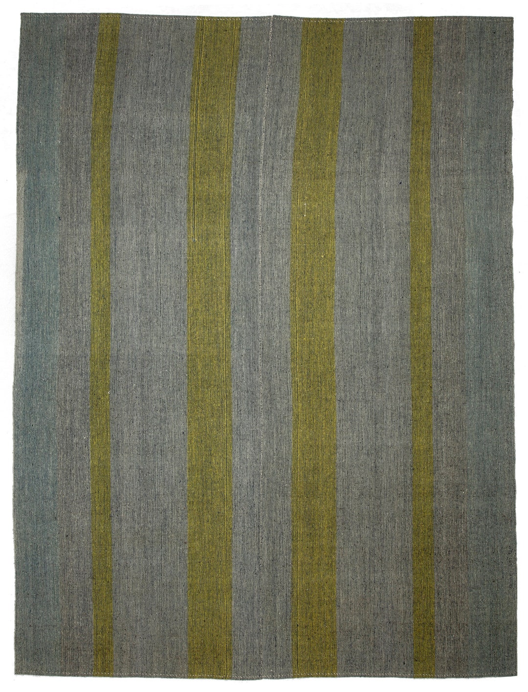Large Yellow Stripe Rug,7,6x10,1 Feet 230x308 Cm Turkish Handwoven ...