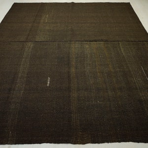 9x8 Suquare Goat Wool Flat Weave Turkish Kilim Rug,natural Unique ...