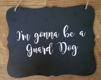 Guard dog sign | Etsy