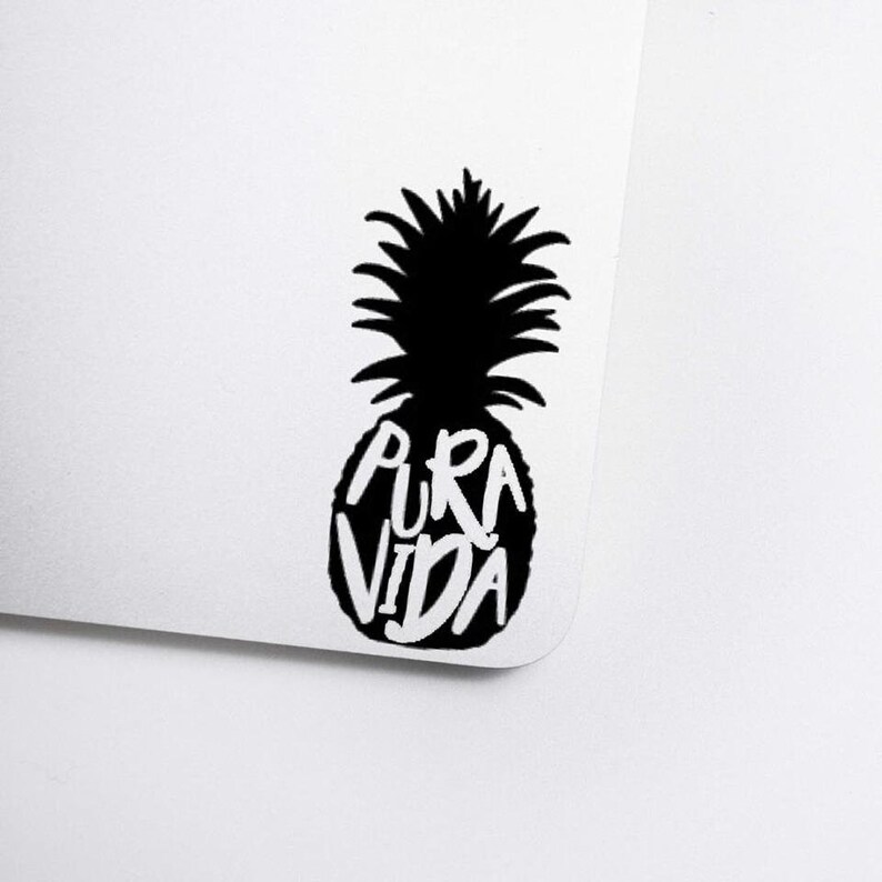 Pura Vida Decal Pura Vida Sticker Pura Vida Pineapple - Etsy