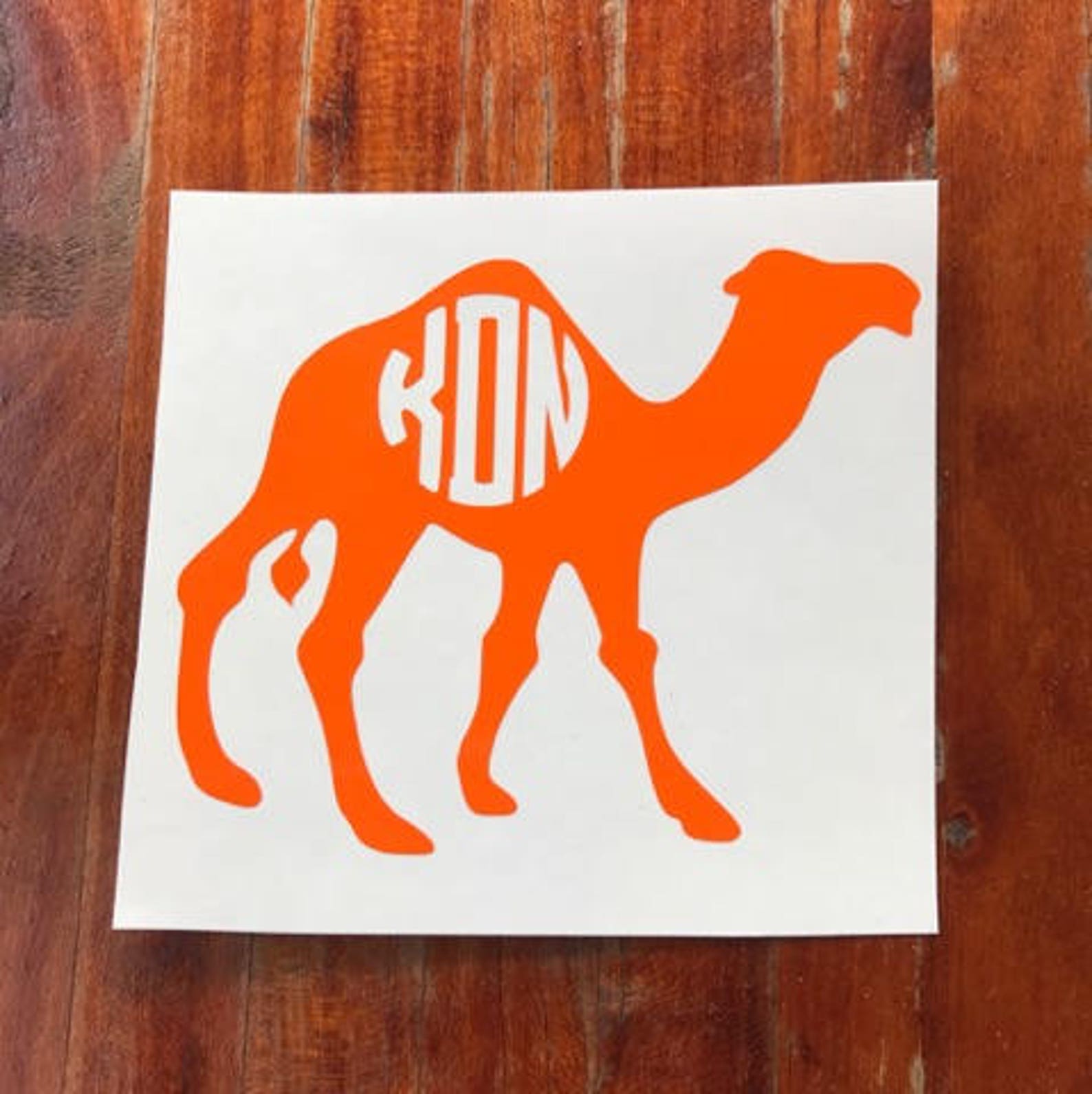 Monogram Camel Campbell University Camel Decal Vinyl Camel - Etsy