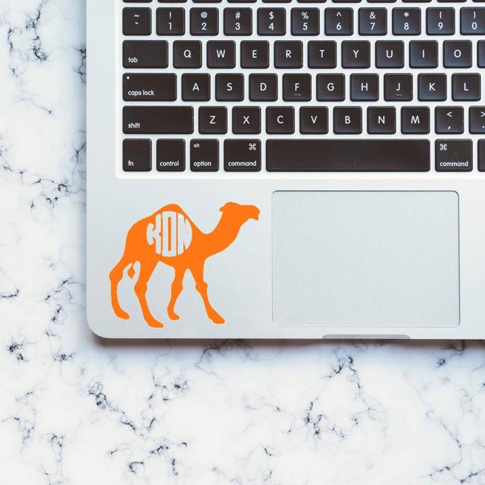 Monogram Camel Campbell University Camel Decal Vinyl Camel - Etsy