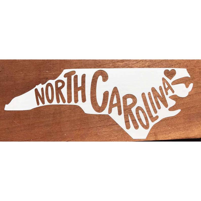 North Carolina Decal NC Decal NC Sticker NC Vinyl Decal | Etsy
