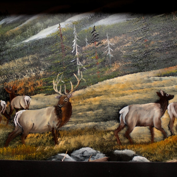 Elk Painting - Etsy