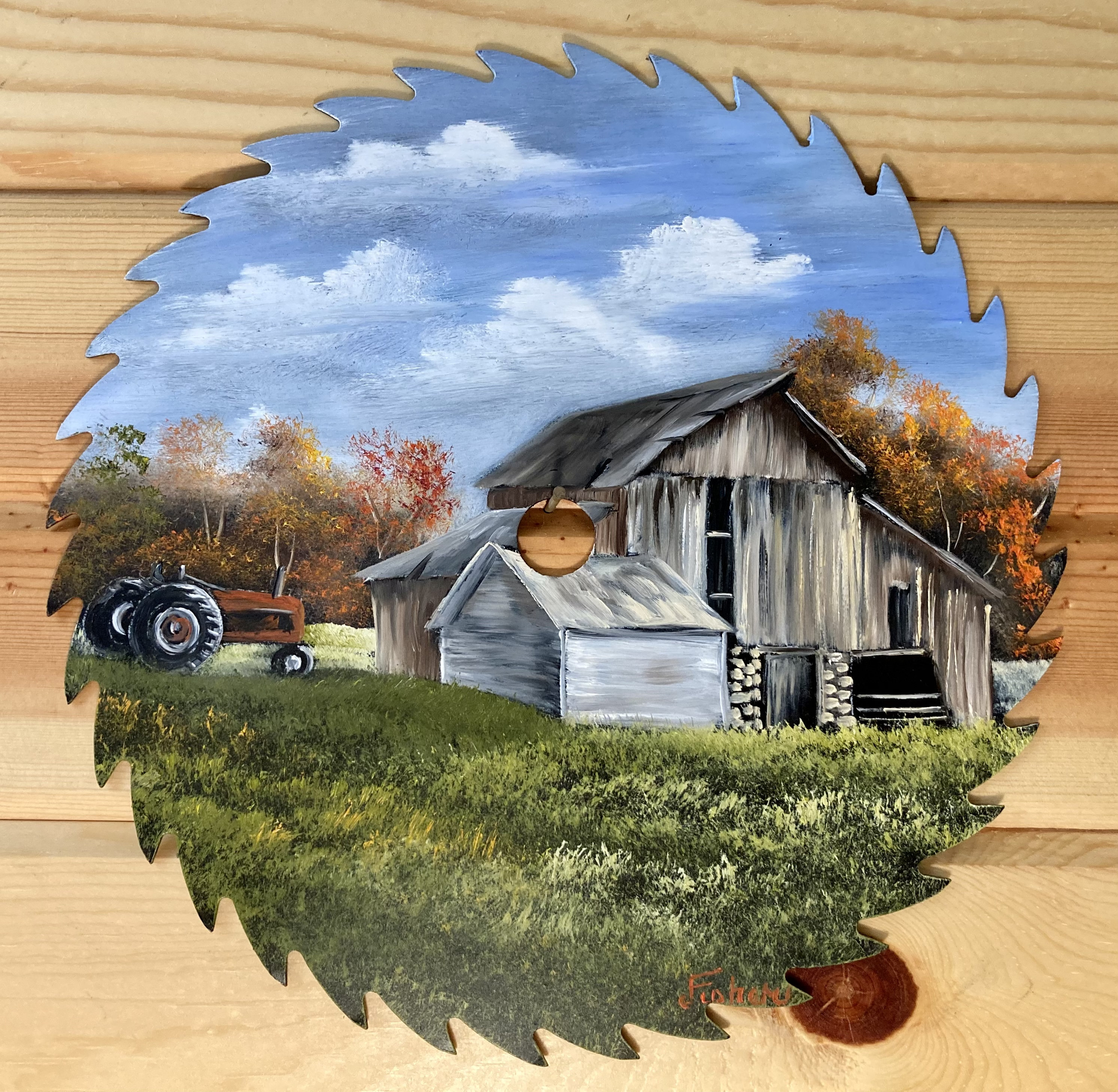 Painting Old Saw Blades