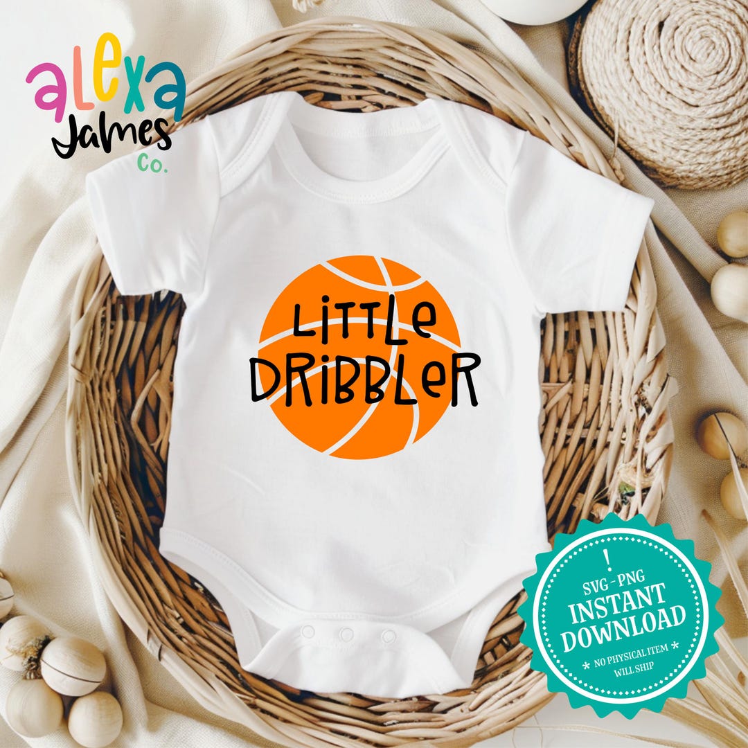 Little Dribbler SVG, Little Dribbler PNG, Basketball Baby Svg ...