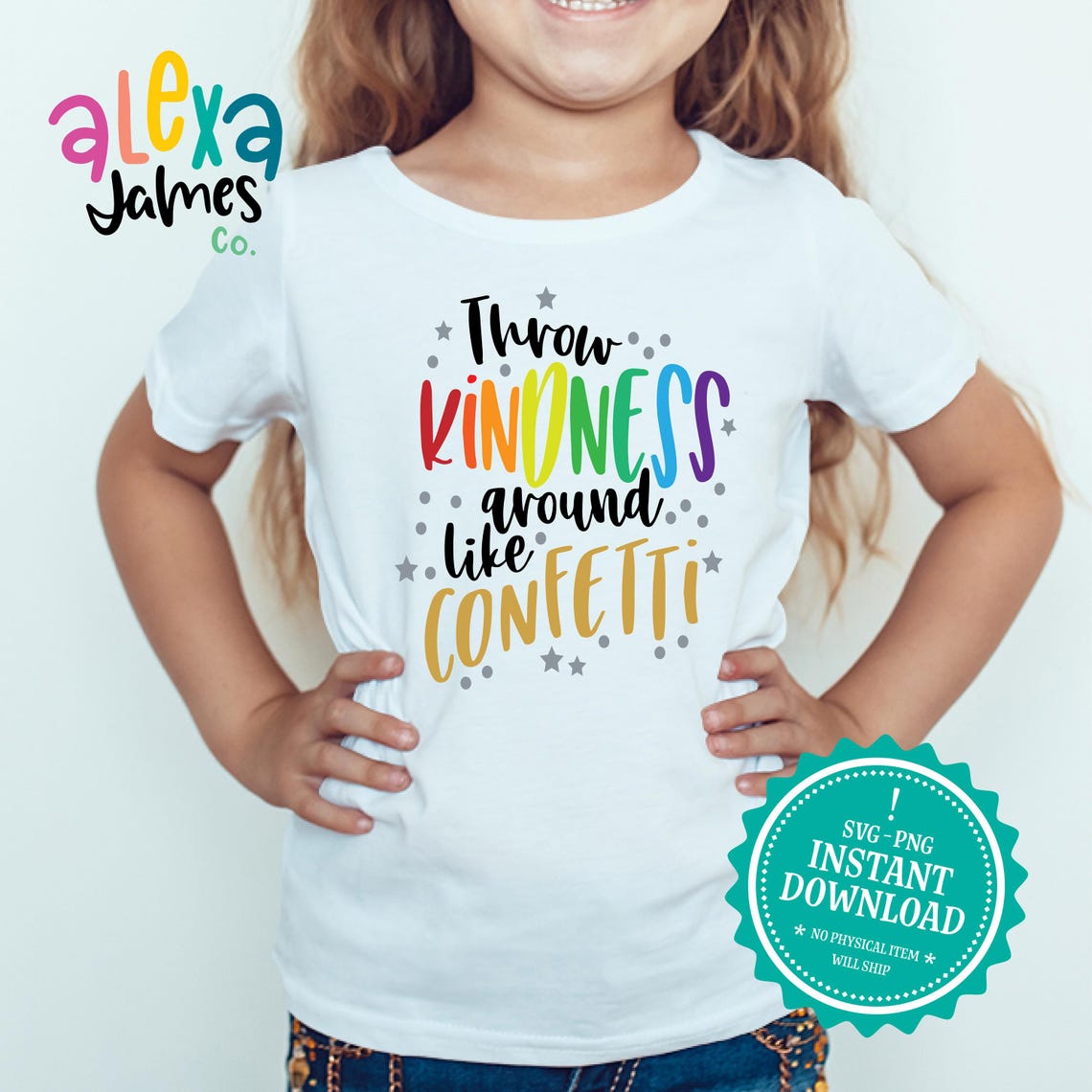 Throw Kindness Around Like Confetti SVG PNG, Anti-bullying SVG, Pink ...