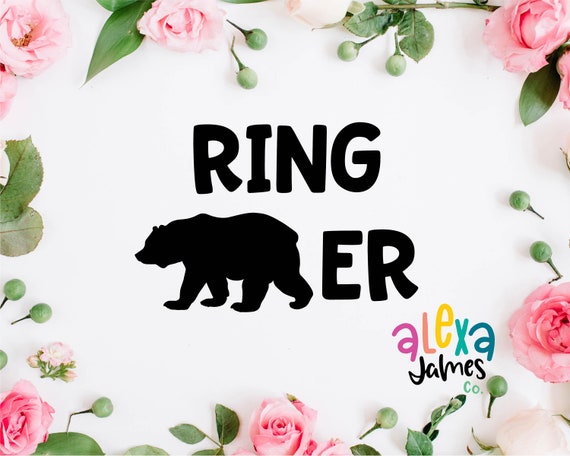 Ring Bearer SVG Ring Bear SVG SVG Cut File Wedding Sign - Etsy