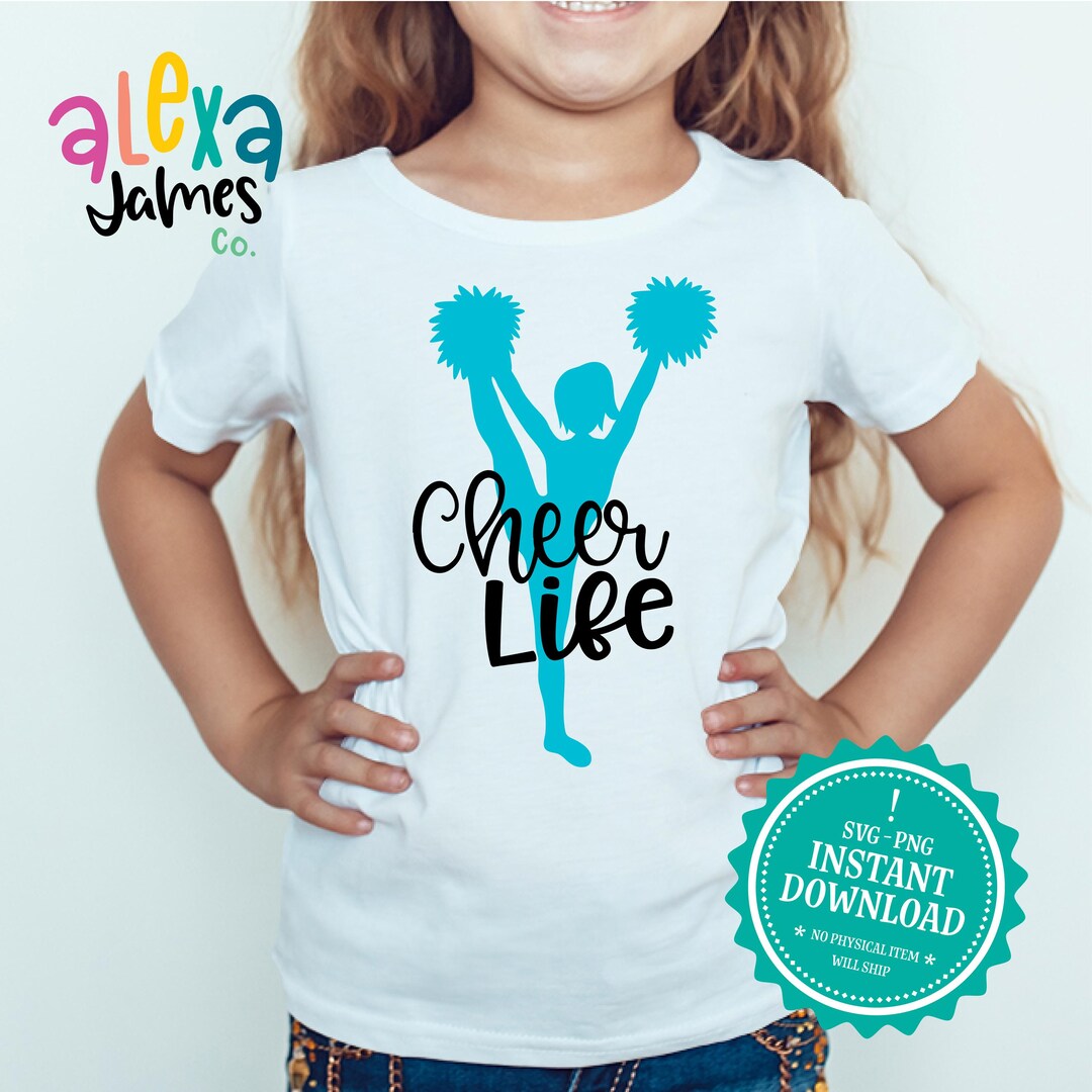 Buy Cheer Life SVG, Cheer Life PNG, Instant Download, Alexa James Co ...
