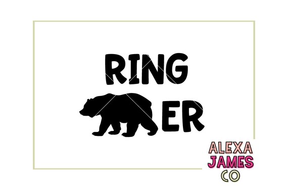 Ring Bearer SVG Ring Bear SVG SVG Cut File Wedding Sign | Etsy