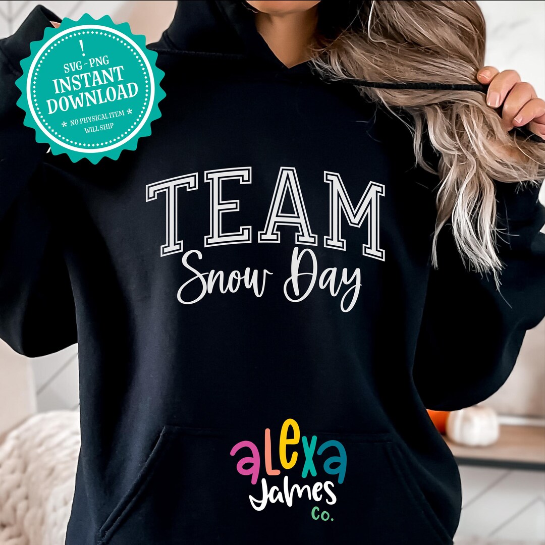 Team Snow Day SVG PNG, Proud Supporter of Snow Days, Snow Day ...