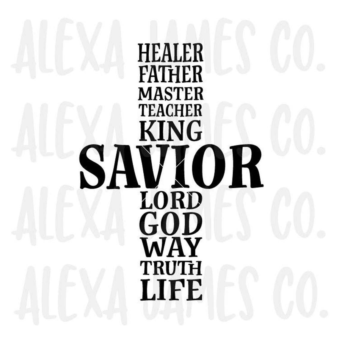 Jesus svg Savior SVG Lord svg God svg Cross svg Christian | Etsy