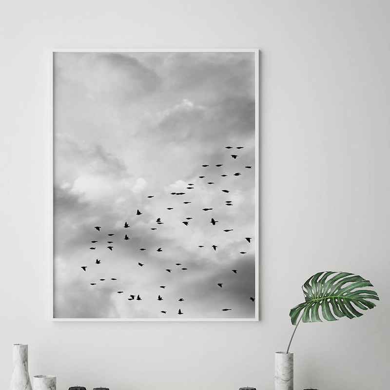 Flying Bird Print - Etsy