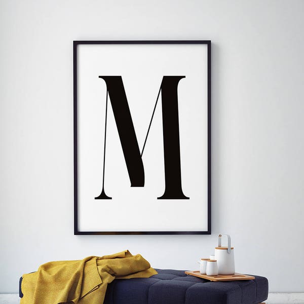 Letter M Print - Etsy