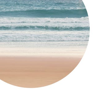 Circle Wall Art, Beach Circle Print, Scandinavian, Affiche Scandinave ...