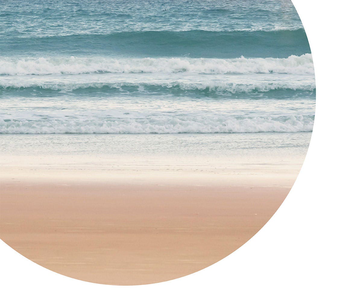Circle Wall Art Beach Circle Print Scandinavian Affiche - Etsy