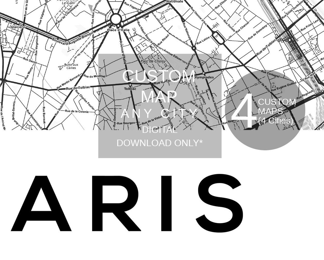 Custom Maps Custom Map Custom Map Prints Custom Map Wall | Etsy