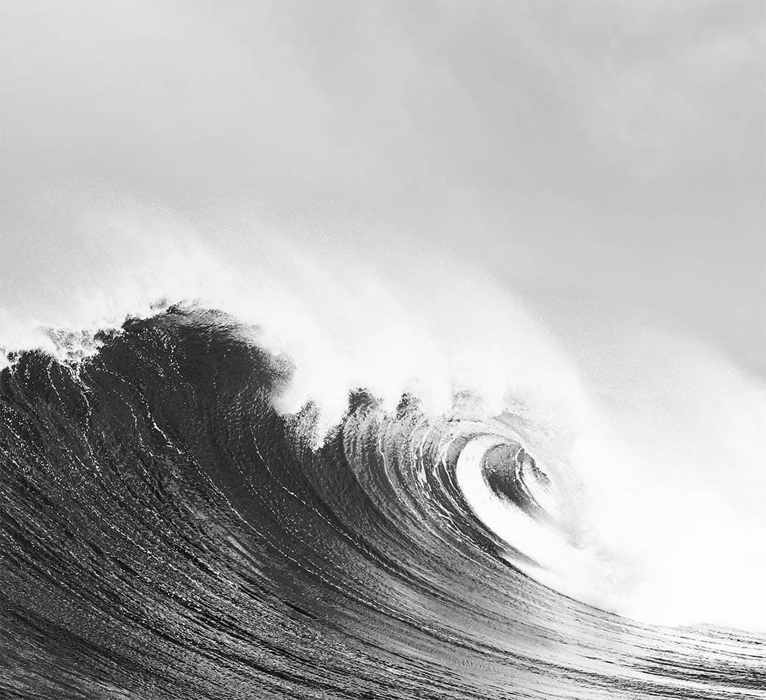 Wave Print Affiche Scandinave Black and White Waves Ocean - Etsy Australia