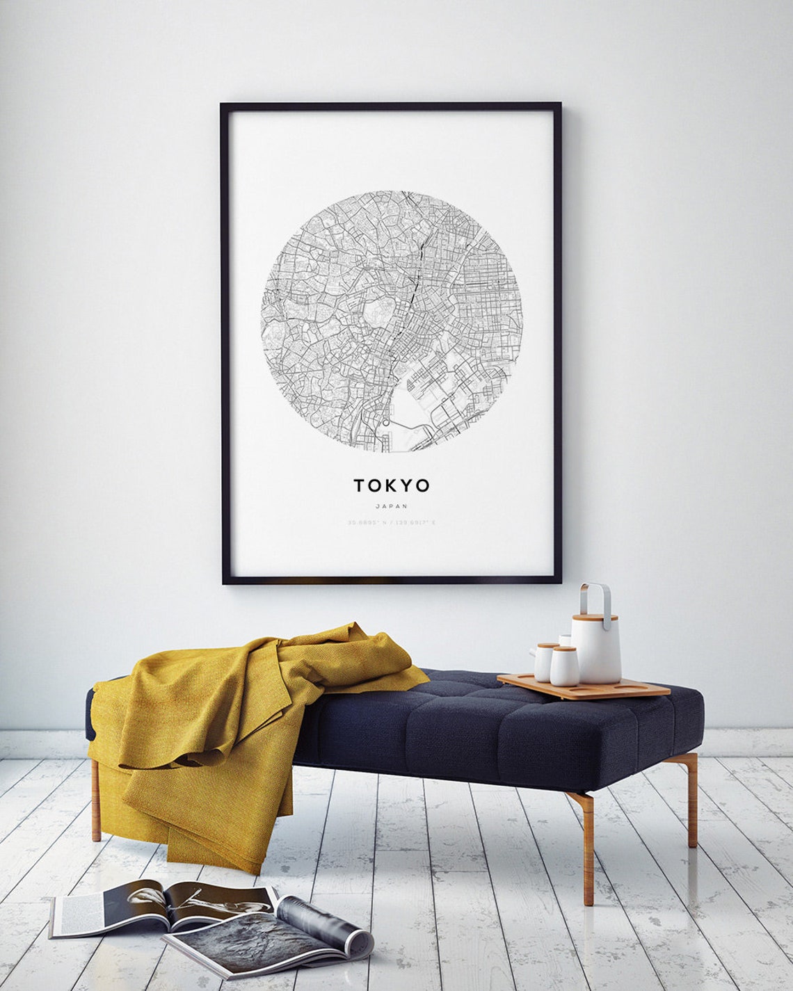 Tokyo Map Print Tokyo Maps Tokyo Japan Map of Tokyo Tokyo | Etsy