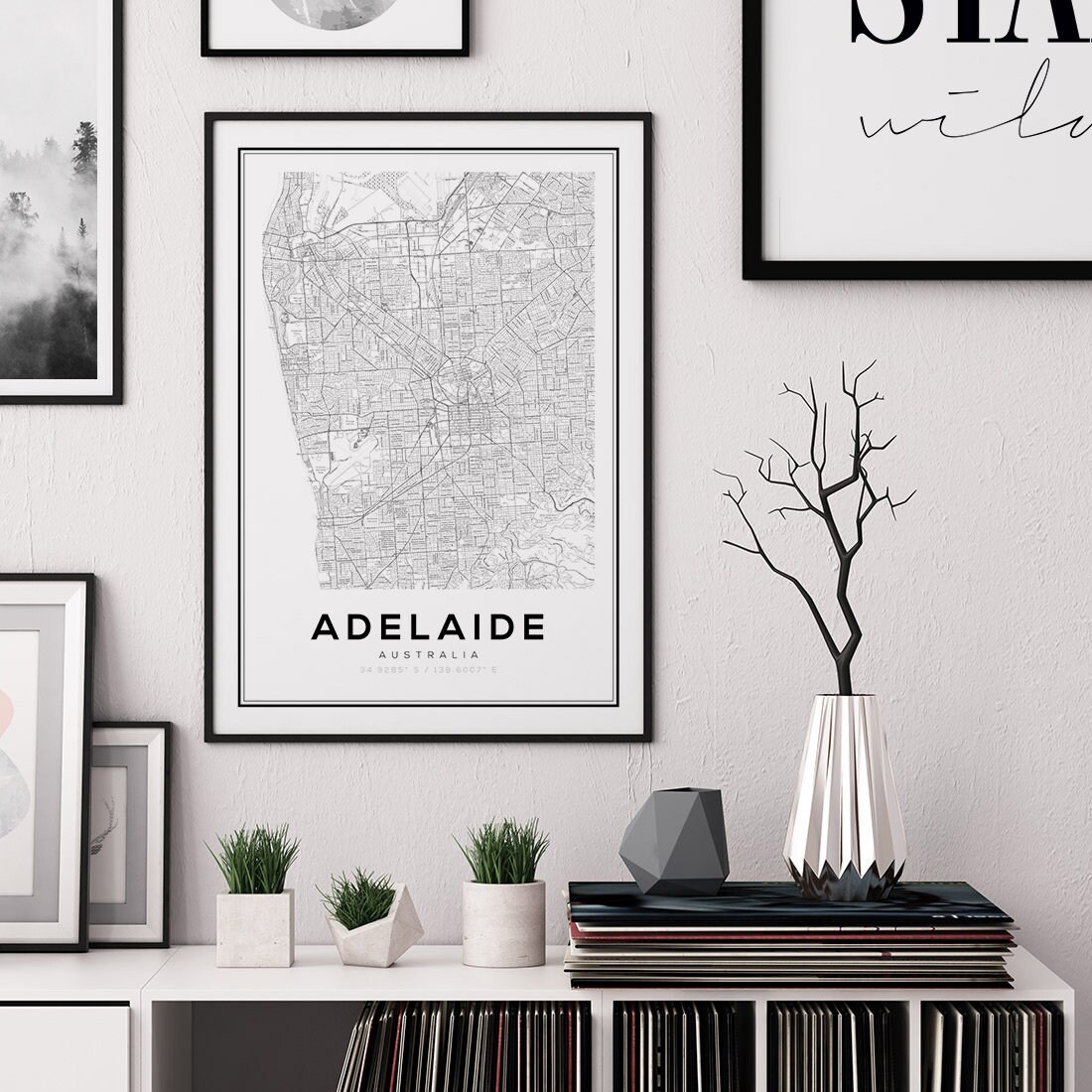 Adelaide Map Print Australia Maps City Map Print Australia - Etsy Sweden