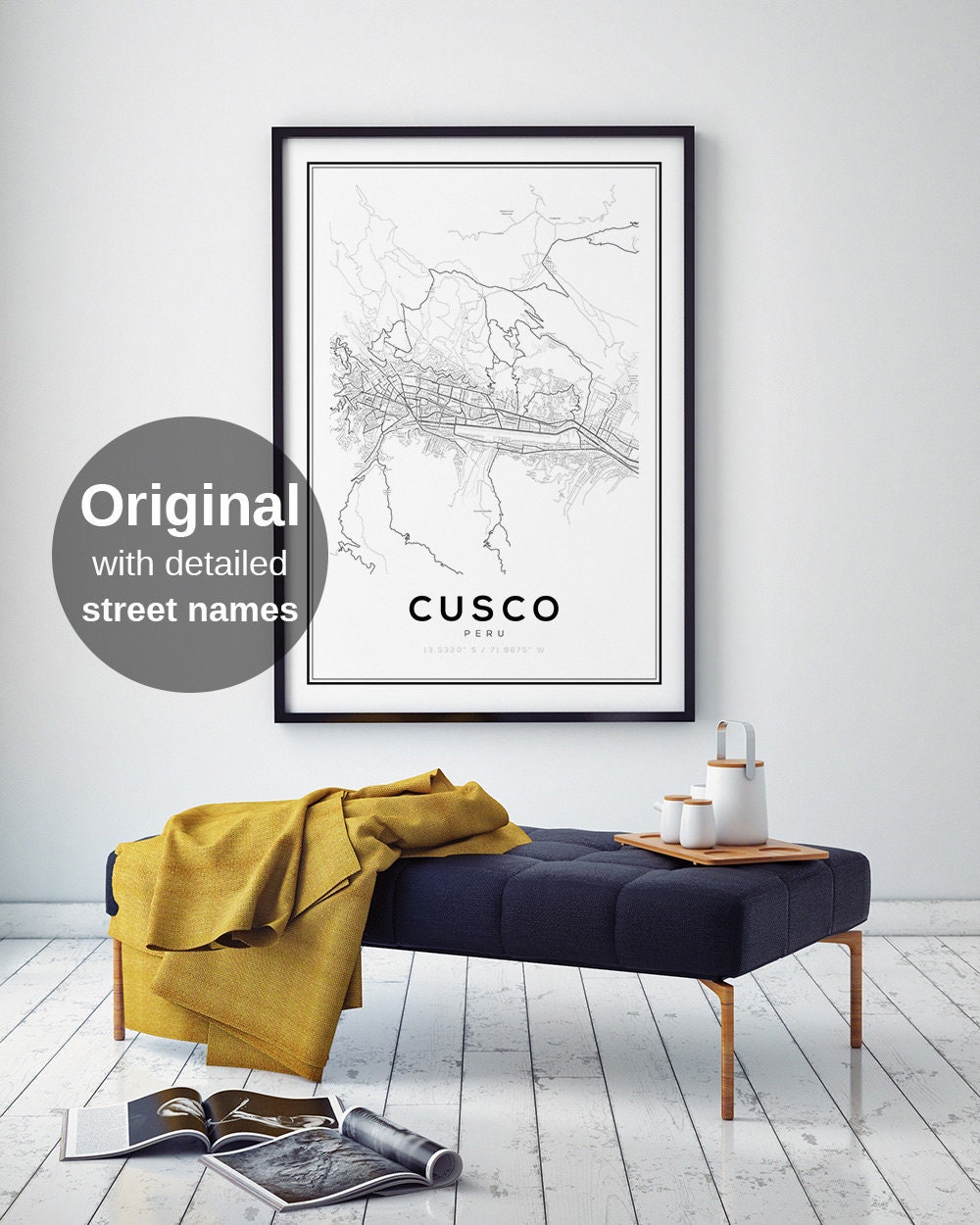Cusco Map Print Cusco Peru Peru Map Poster Peru Travel | Etsy