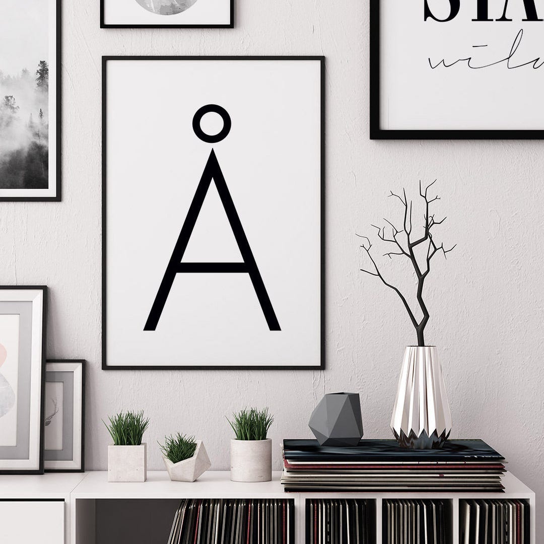 Affiche Scandinave, Printable Wall Art, Typography Print, Scandinavian ...