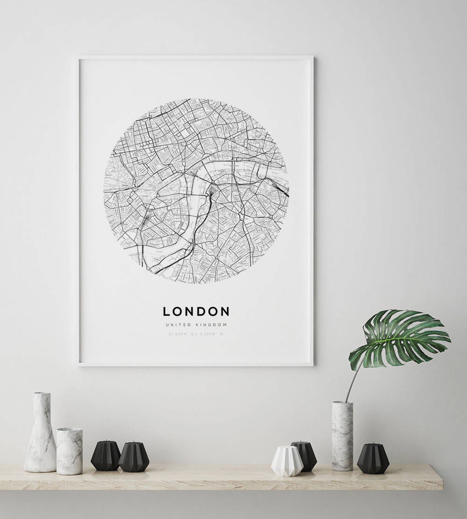 London Map Poster City Map Print UK Map Print London City - Etsy