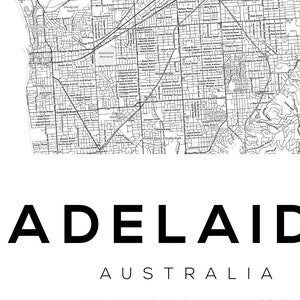 Adelaide Map Print, Australia Maps, City Map Print, Australia Map ...