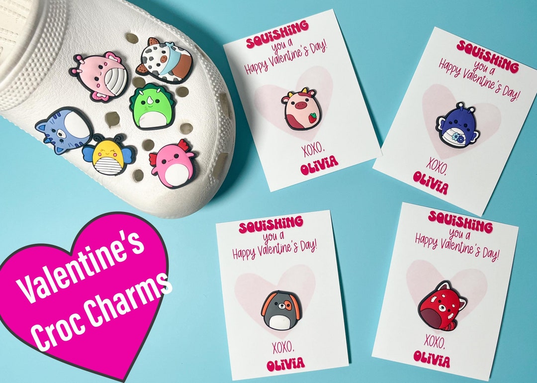 Valentine's Shoe Croc Charm Personalized Class Gifts Students Teacher ...