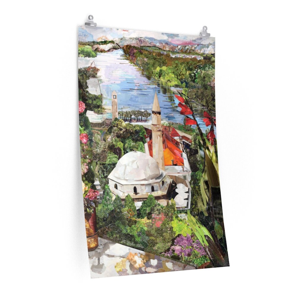 Bosnian Mosque Poster Bosnian Art Islamic Poster Islamic - Etsy