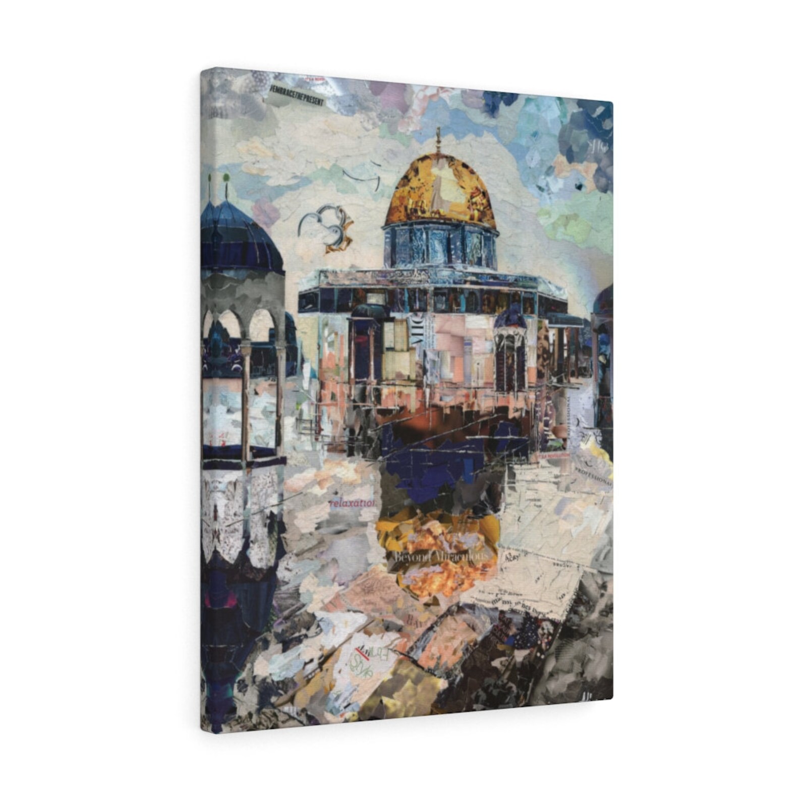 Dome of the Rock Abstract Quality Canvas Wall Art Print - Etsy